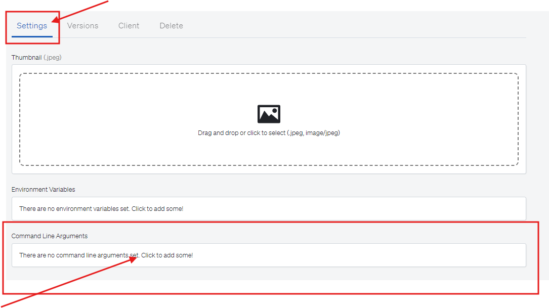 Command Line Arguments